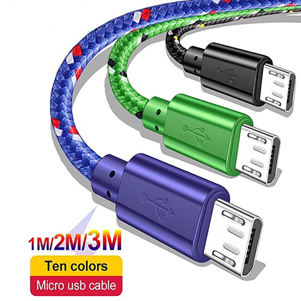 Cáp Micro USB Elough Cáp bện Nylon Cáp đồng bộ dữ liệu cho Android 1m ...
