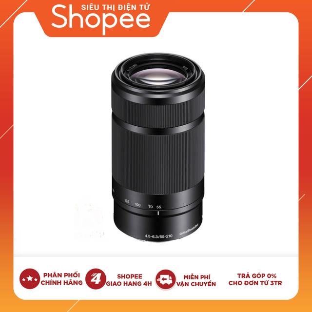 Ống kính Sony SEL55210 E 55-210mm F4.5-6.3 OSS (Đen) - Hãng phân phối ...