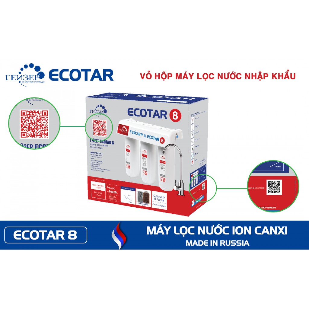 Máy lọc nước Ion Canxi Geyser Ecotar 8 | Shopee Việt Nam