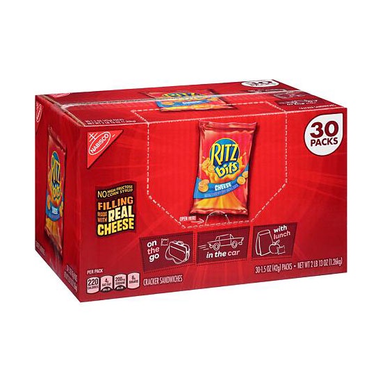 Bánh quy Ritz Bits Cheese nhân phomai Mỹ 1 thùng 30 gói - Maria Mart ...