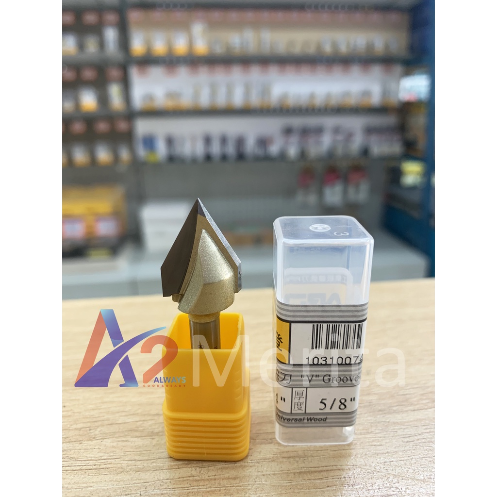 Mũi pha rãnh V 60độ và 45 dộ cốt 1/4"(6.35mm) và 1/2"(12.7mm) Arden - A0310 | Shopee Việt Nam