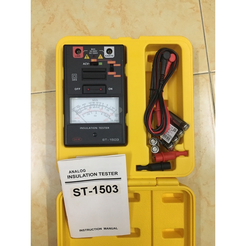 Đồng hồ kiểm tra điện trở cách điện SEW ST-1503 (1kV, 2000MΩ, chỉ thị kim) | Shopee Việt Nam