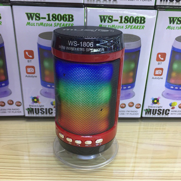 Loa Bluetooth Multimedia Speaker WS-1806B Có Led Cao Cấp | Shopee Việt Nam
