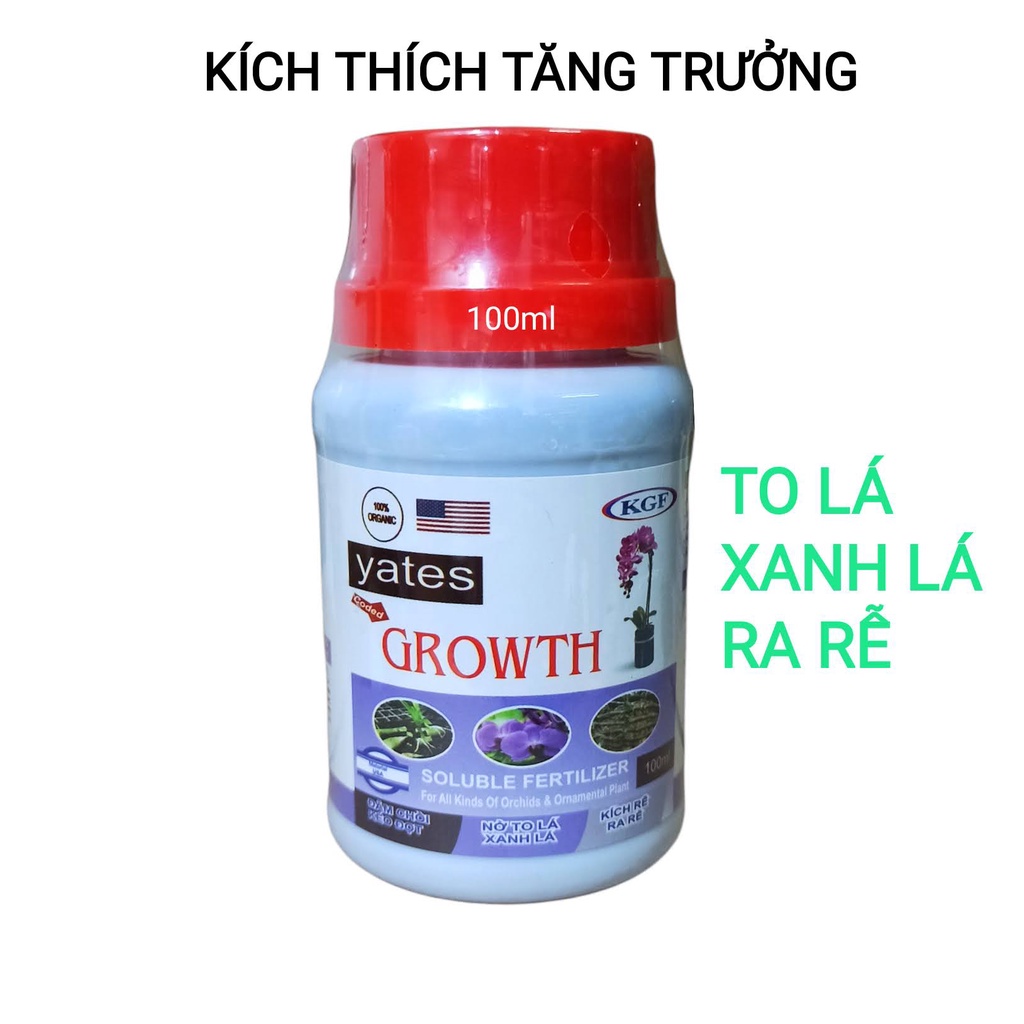Phân bón Organic 100% GROWTH - USA 100ml (TDSG 01) Siêu tăng và dài ...