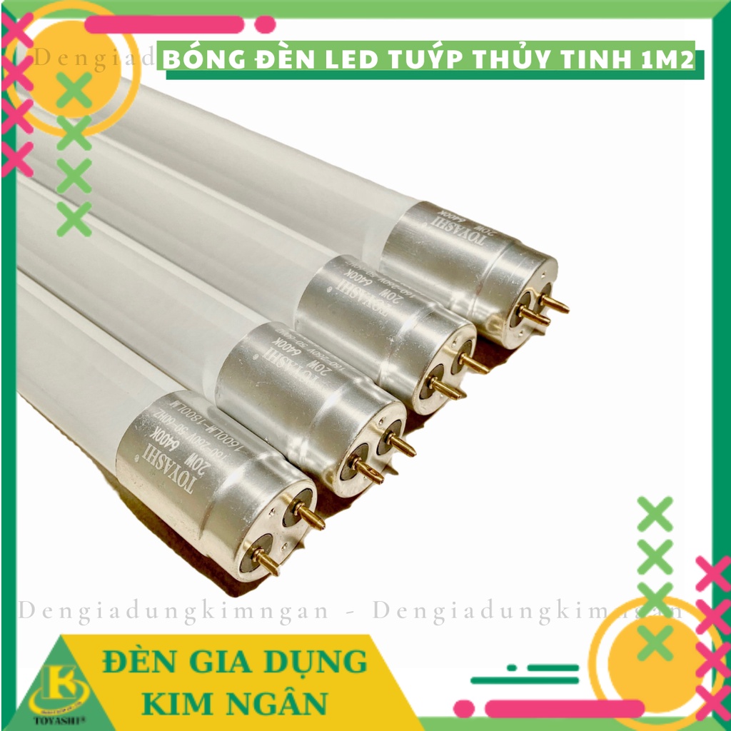 Bóng Đèn Led Tuýp 1m2 Thủy Tinh Đầu Nhôm 20W - 30W [VUI LÒNG ĐẶT TỪ 3 SP TRỞ LÊN ĐỂ TRÁNH RƠI VỠ ...