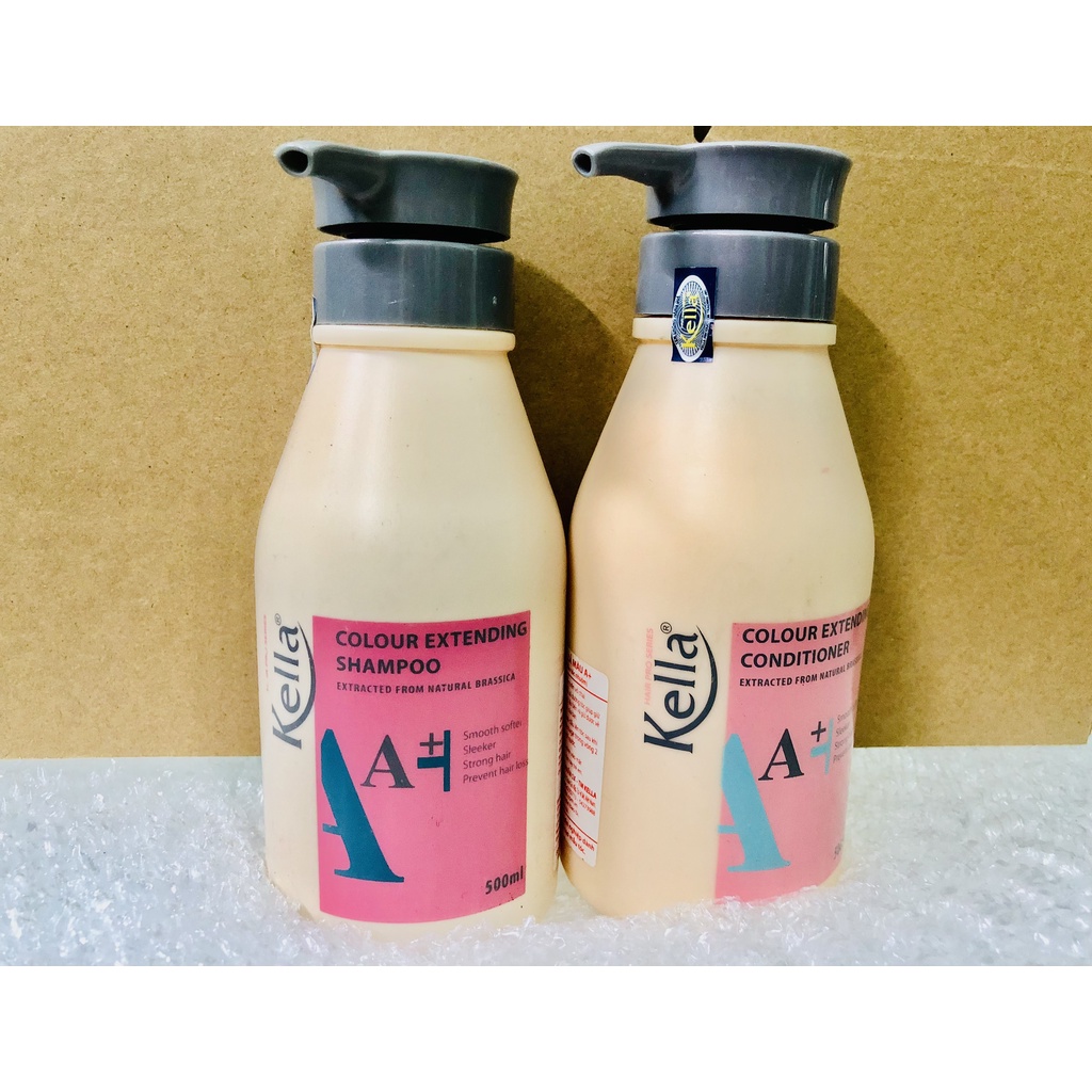 BỘ DẦU GỘI VÀ DẦU XẢ GIỮ MÀU TÓC KELLA A+ 500MLx2-HÀNG CHÍNH HÃNG CÔNG TY | Shopee Việt Nam