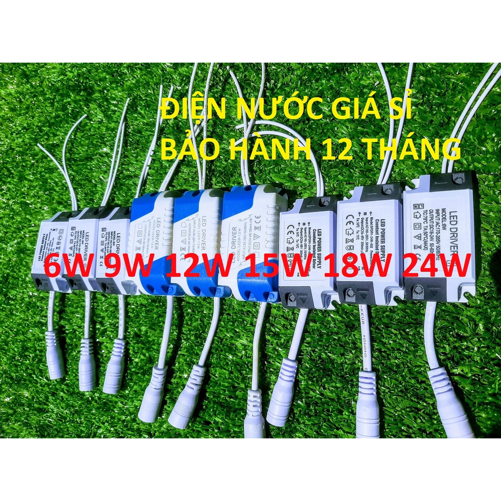 Bộ nguồn Tăng phô Driver (chấn lưu) đèn Led âm trần, ốp trần 6W 9W 12W ...