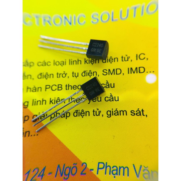 Transistor NPN cắm 2SC2240 NPN 120V 0.1A TO-92 (10PCS) | Shopee Việt Nam