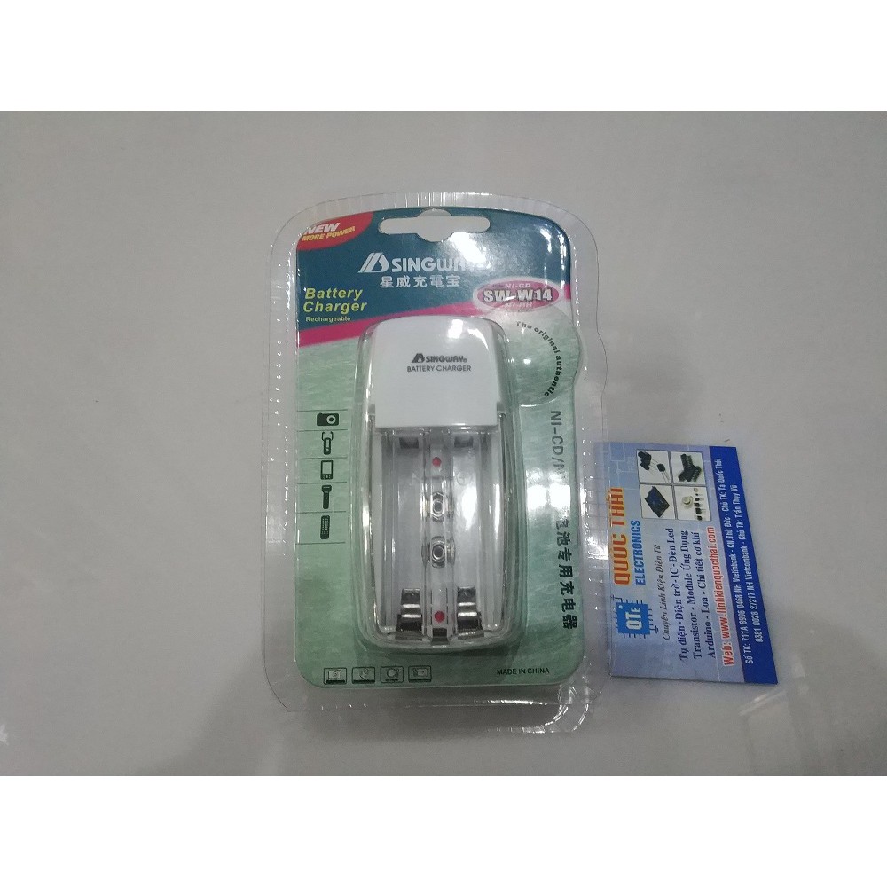 Bộ sạc 2 pin size AA 1,2v và 9v hiệu Singway (không tự ngắt) | Shopee ...