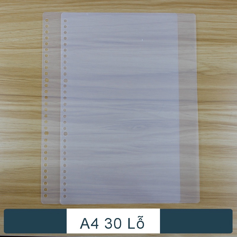 Binder thanh còng nhựa acrylic Pkbeoshop A4 B5 A5 30 26 20 lỗ kẹp nhựa trong suốt làm sổ planner ...