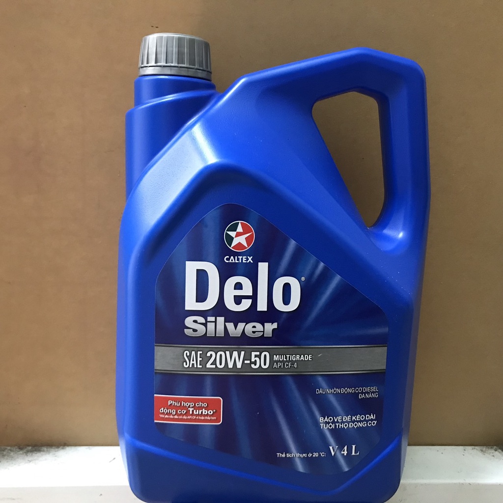 Nhớt động cơ Diesel Delo Silver Multigrade SAE 20W50 / 4L | Shopee Việt Nam