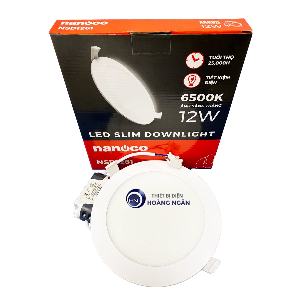 Đèn LED Slim Downlight siêu mỏng Nanoco | Shopee Việt Nam