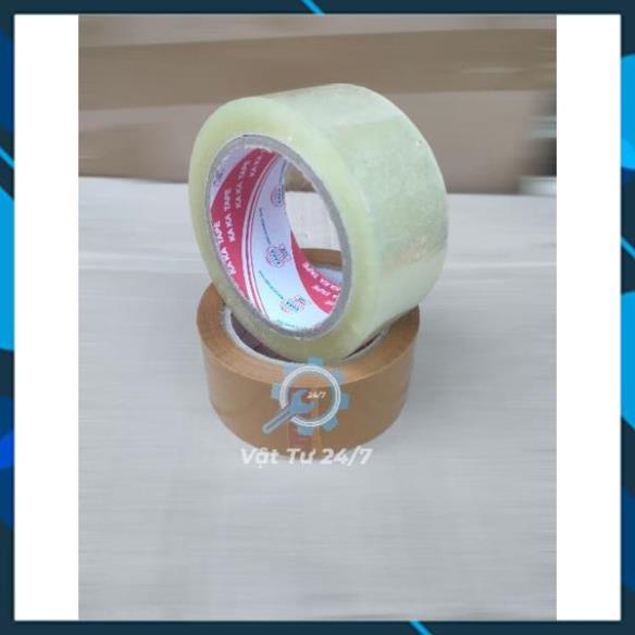 [Cao Cấp] Băng keo dán thùng Trong Đục 100 yard đủ 5p 5cm 6 cuộn 1 cây nặng 1.2kg giá lẻ 1 cuộn ...