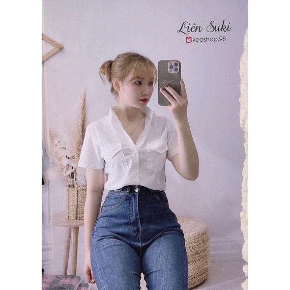 Sơ mi Gu túi hộp | Shopee Việt Nam