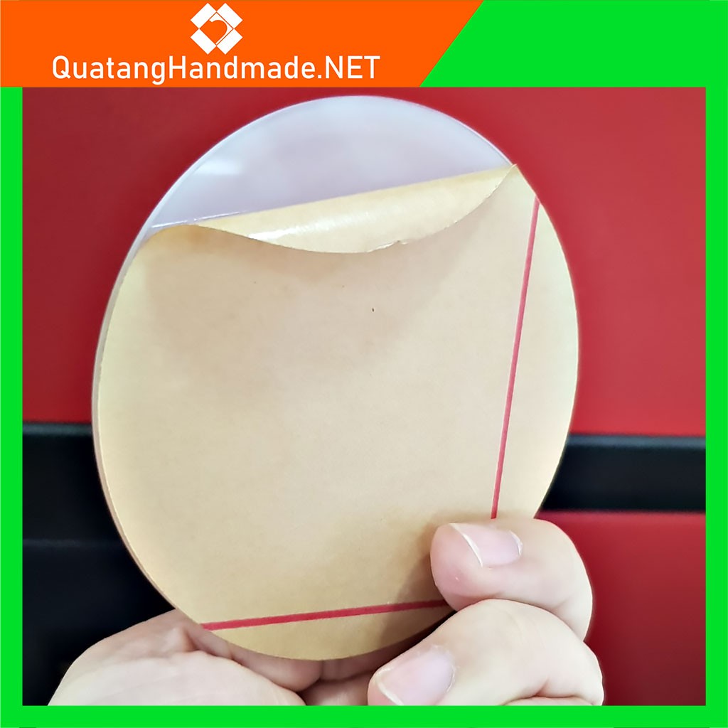 [Mica 9x9cm] Tấm nhựa mica mờ 1 mặt dày 2mm - Cắt hình dạng và kích ...