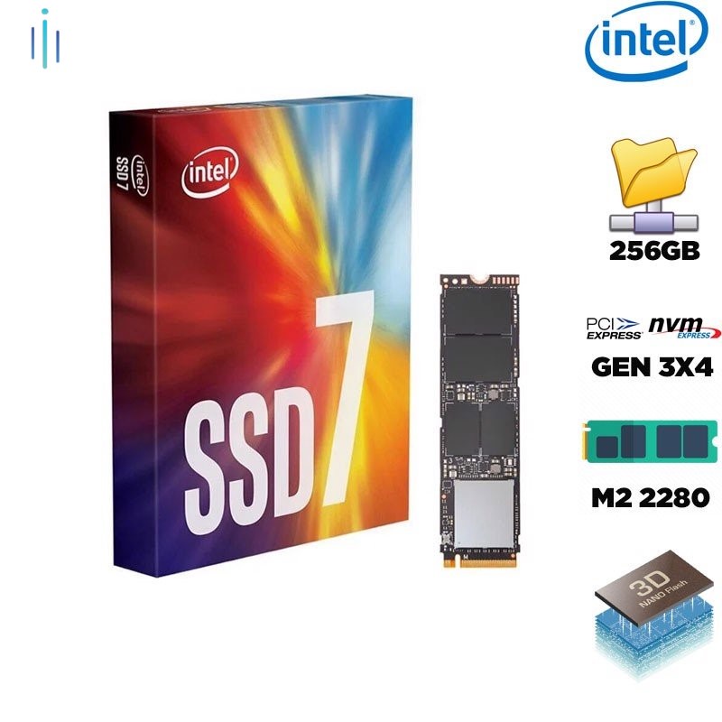 SSD Intel 760p Series 256GB NVMe PCIe Gen 3x4 M.2 SSDPEKKW256G8XT ...