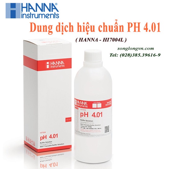 Dung Dịch Hiệu Chuẩn pH4.01, HI7004L, Chai 500mL/1 Lít Hanna | Shopee Việt Nam