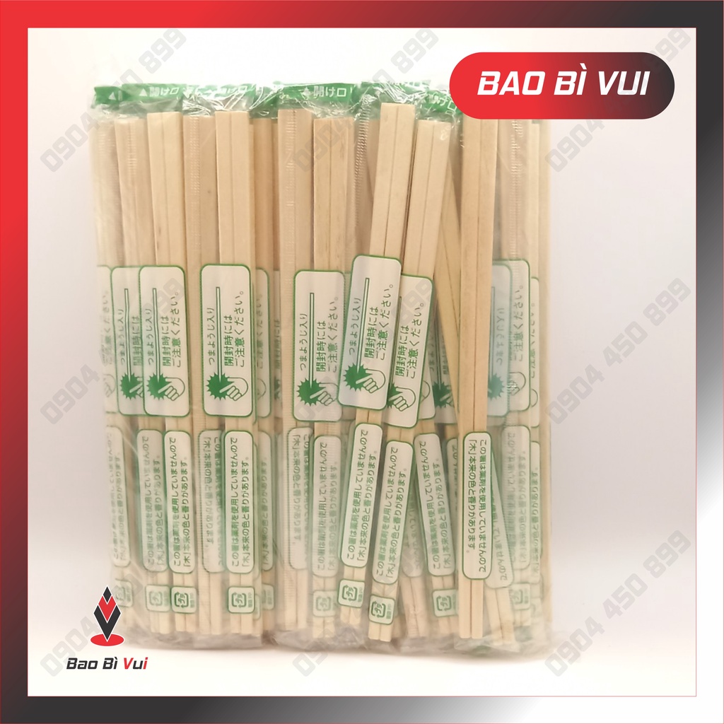 [100 đôi] Đũa tách kiểu Nhật đũa gỗ tiện dụng - BAO BÌ VUI | Shopee ...