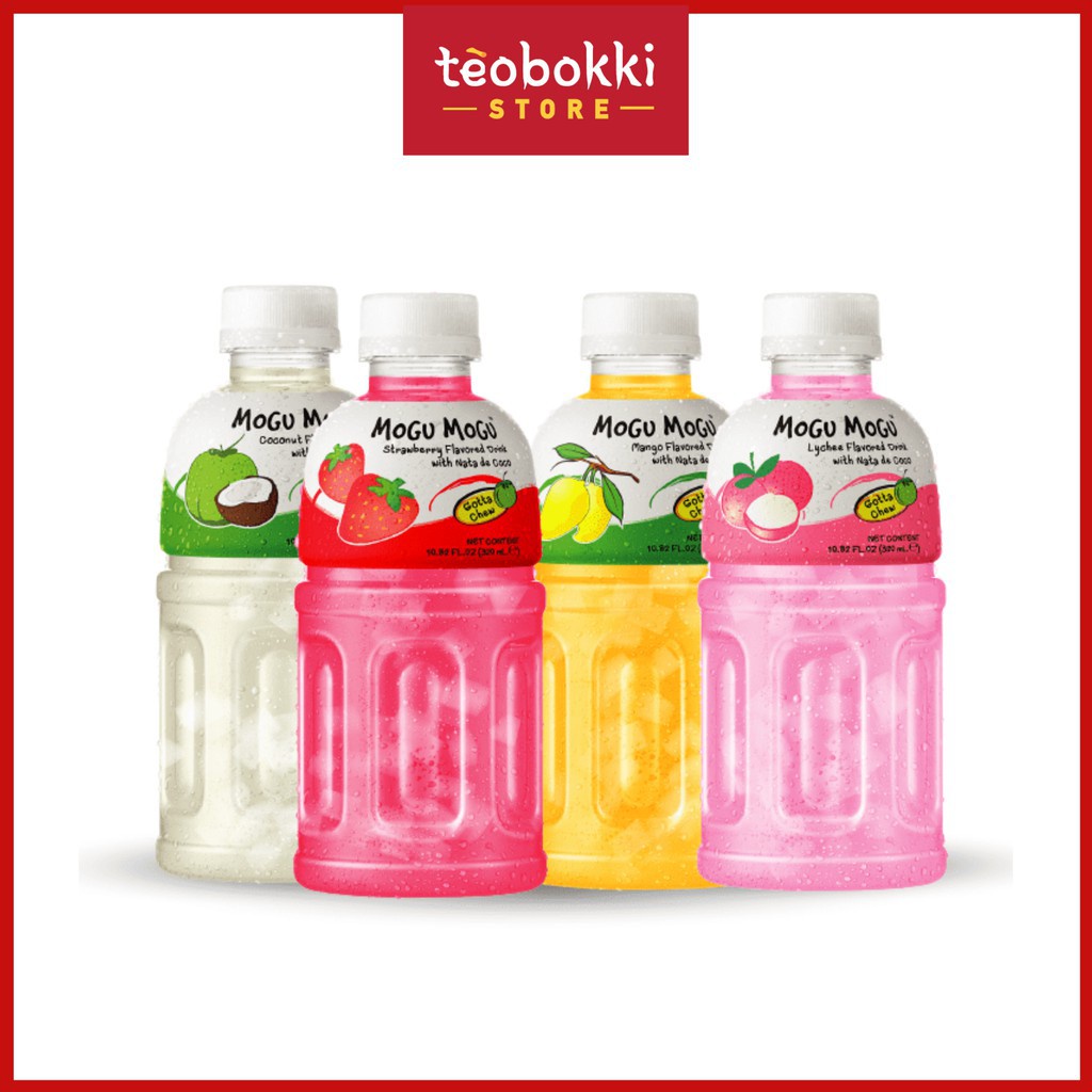 Nước uống Mogu Mogu vị trái cây với thạch dừa 320ml | Shopee Việt Nam
