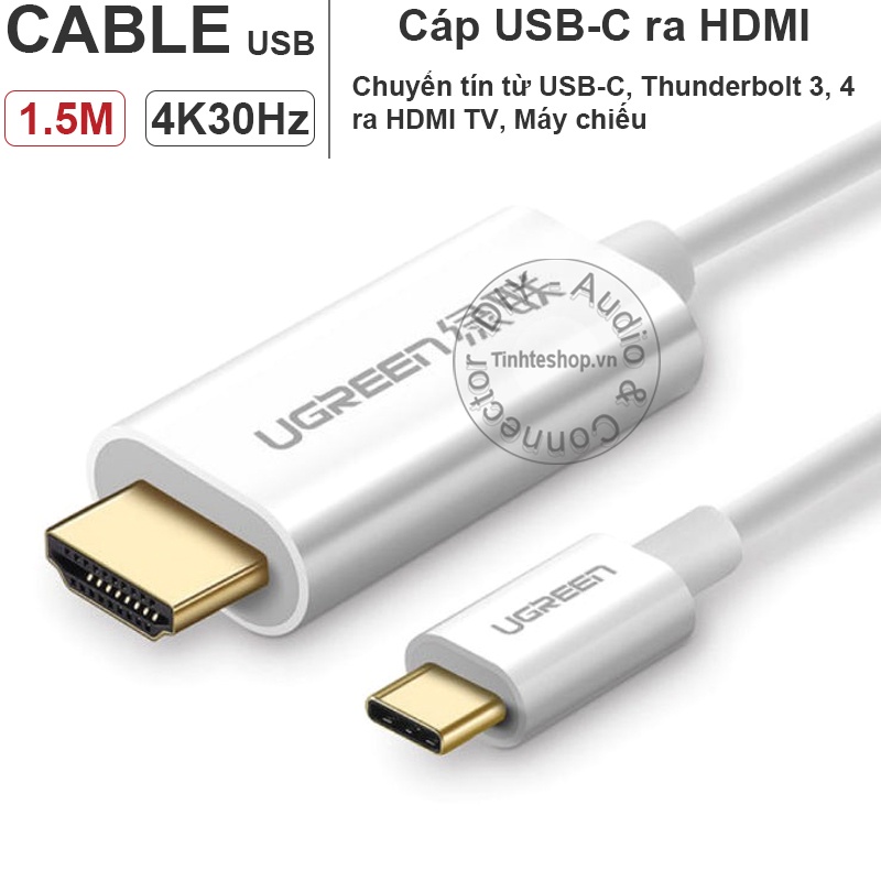 Dây USB type C ra HDMI 4K Ugreen 39841 - USB-C to HDMI cable | Shopee ...