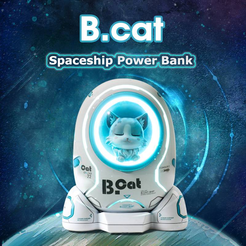 Pin sạc dự phòng 10000mAh Cat Space Capsule Bộ sạc di động Nguồn điện ...