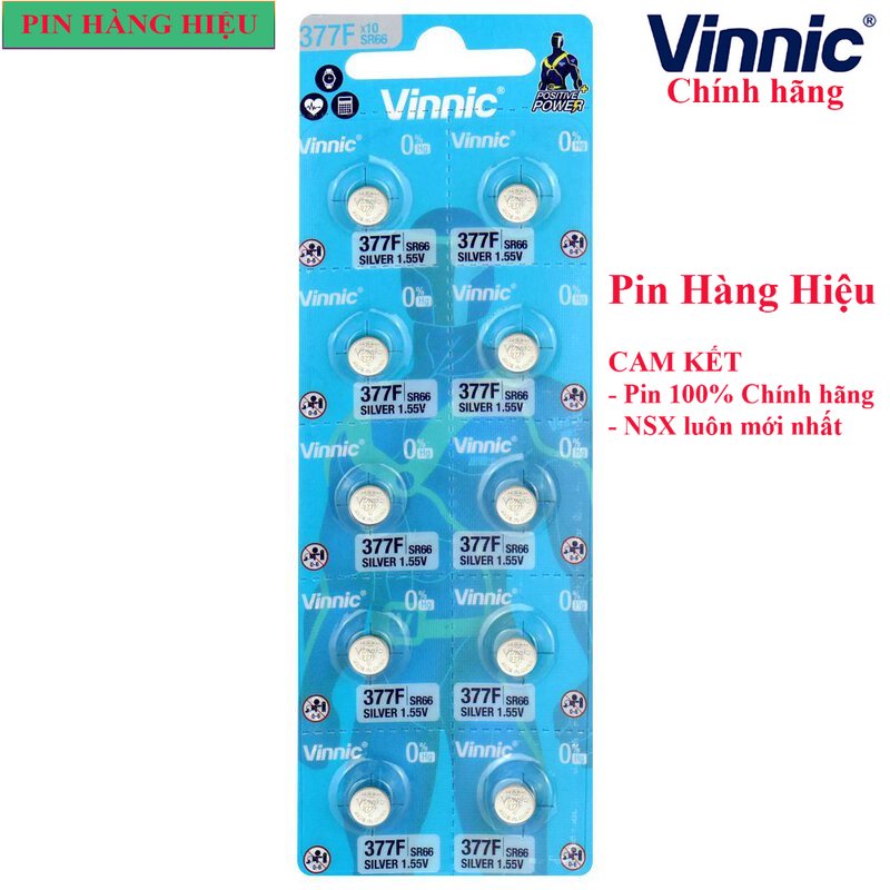 {CHÍNH HÃNG} Pin đồng hồ oxit bạc Vinnic 377 - SR626SW - SR66 / 377F ...