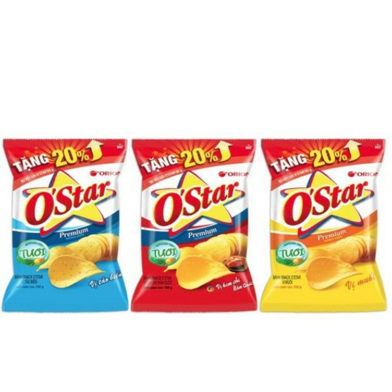 Combo 10 Bịch bánh snack O'Star đủ vị gói 30g | Shopee Việt Nam