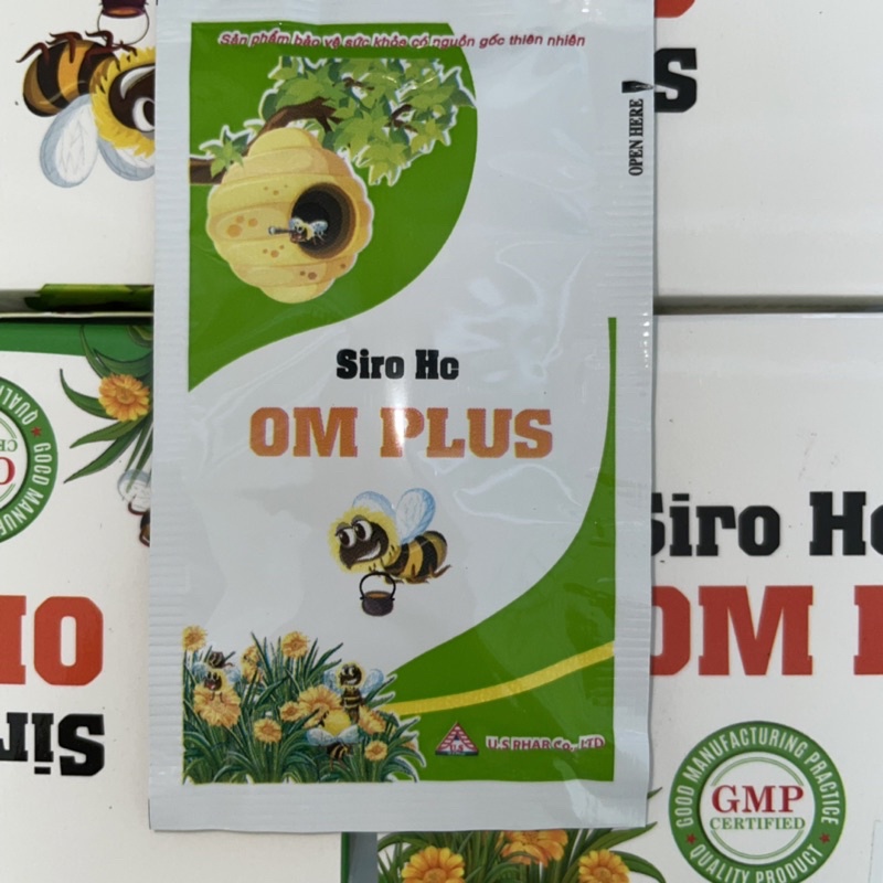 [DUYTHANHPHARMA] SiroHo OM PLUS Con Ong (Hộp 30 gói) | Shopee Việt Nam