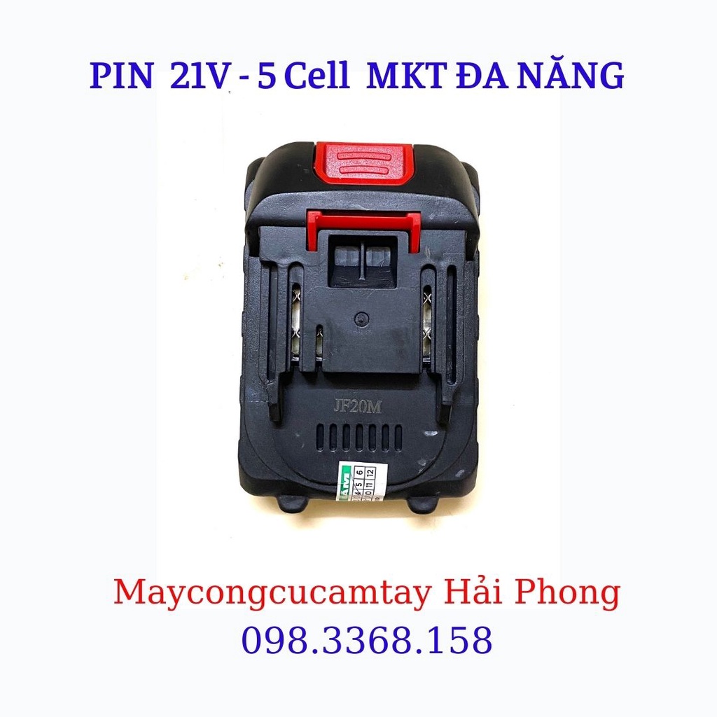 SẠC VÀ PIN 5Cell - 18V~21VDC Cho máy KHOAN,MÀI,CƯA . CHUNG CHÂN VỚI CÁC ...