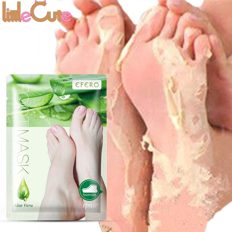 [Featured][1 Pair Aloe Vera Rejuvenation Foot Peel Masks][Peeling Away ...