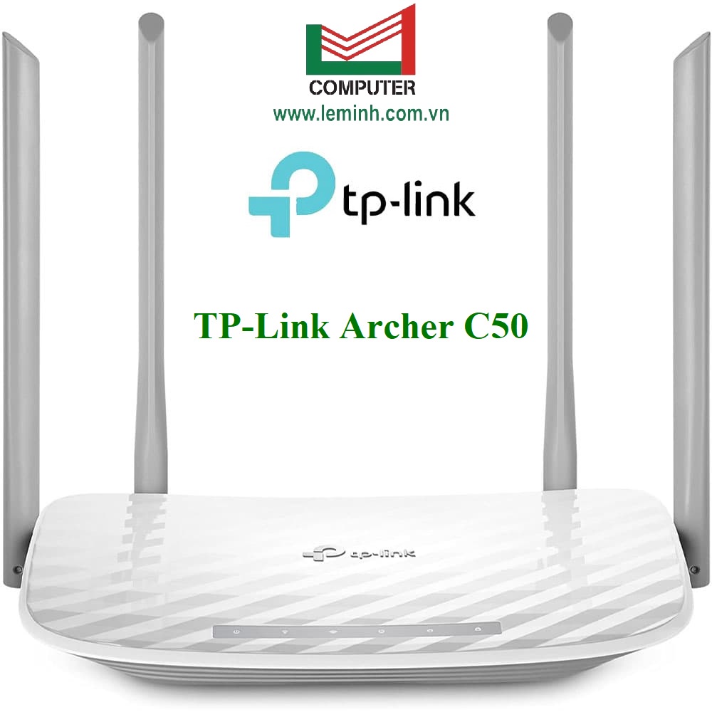 Bộ Phát Wifi TP-Link Archer C50 Chính hãng (4 anten, 1167Mbps, Repeater ...