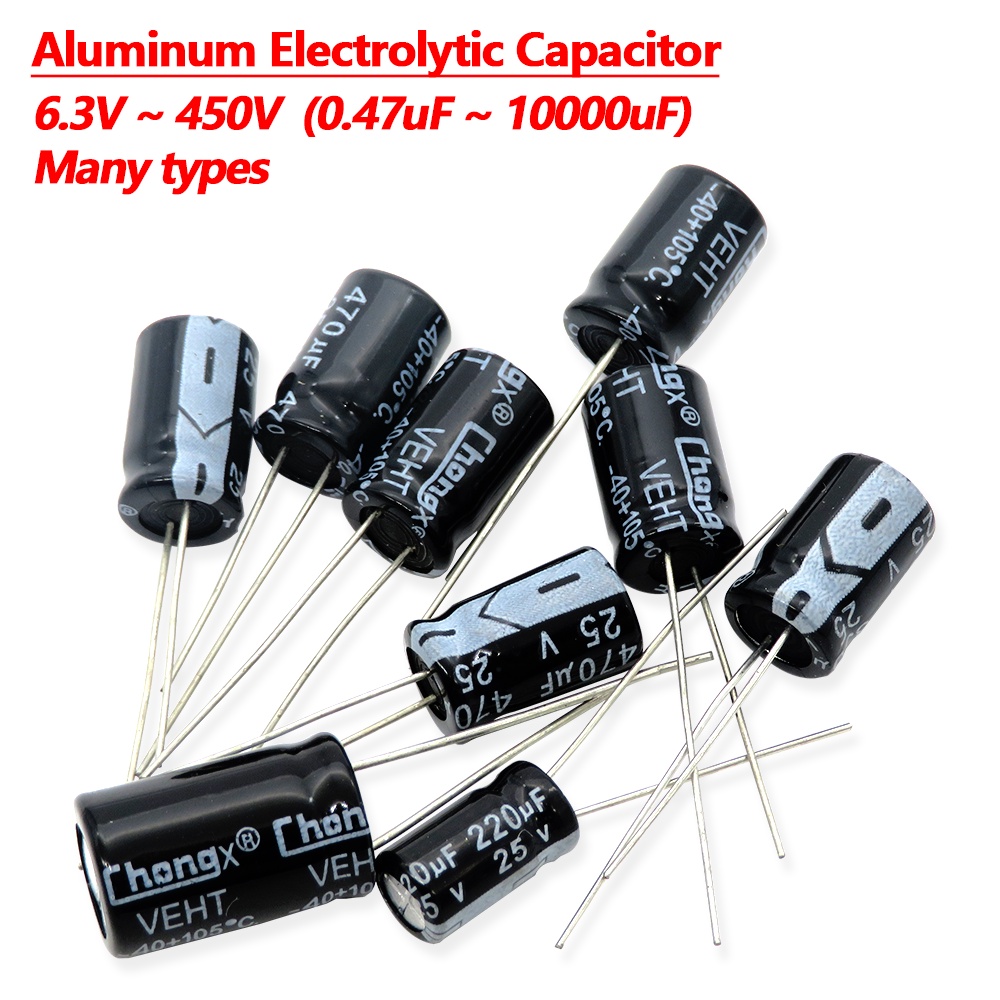 Tụ Điện Nhôm 6.3V 10V 16V 25V 35V 2.2 3.3 4.7 10 22 33 47 100 220 330 ...