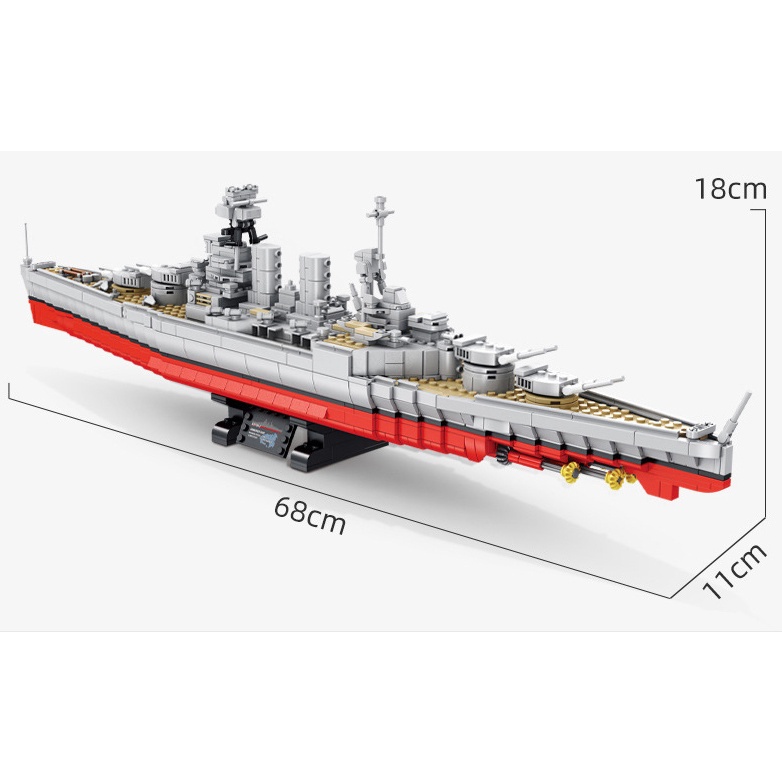 Bộ Đồ Chơi Lắp Ráp Mô Hình Tàu Chiến MOC USS KMS HMS | Shopee Việt Nam