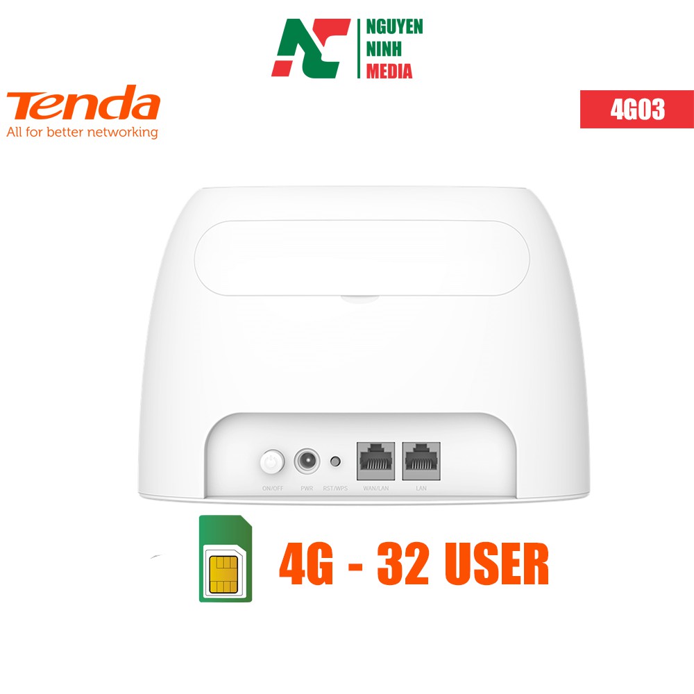 Bộ Phát WiFi dùng Sim 4G LTE Tenda 4G03 (Anten Ngầm) - Hàng Chính Hãng Bảo Hành 3 Năm | Shopee ...