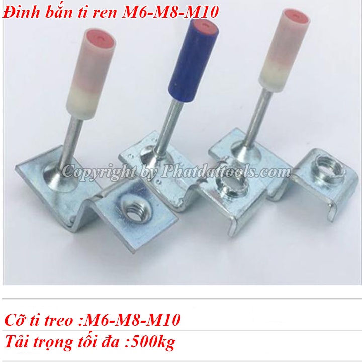 Tắc kê nổ treo ti M6-M8-M10 cho máy bắn ti trần-Hộp 100 cái-Hàng cao ...