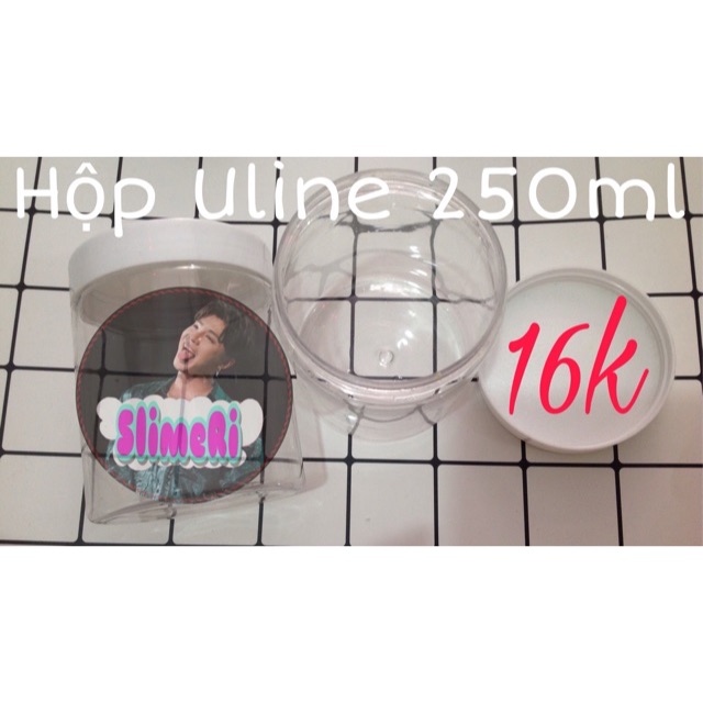 Hộp Uline đựng slime | Hộp 150ml | Hộp 250ml | Shopee Việt Nam