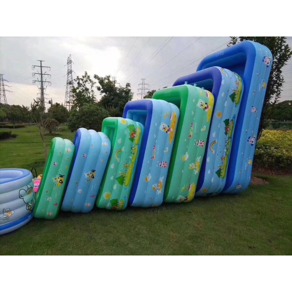 Bể bơi phao có hộp hình chữ nhật nhiều Size ( 1m2, 1m3, 1m5, 1m8, 2m1 ...