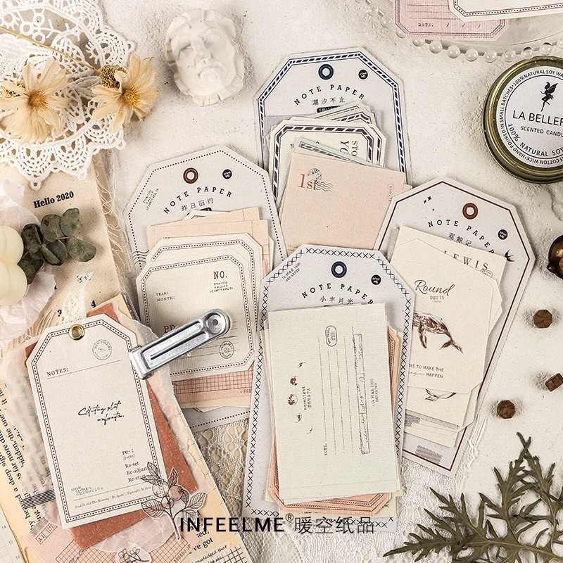 Set 15 vintage tags NOTE PAPER | Shopee Việt Nam
