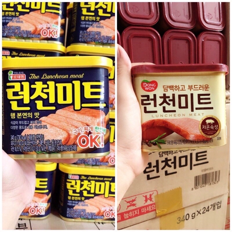 Thịt hộp pate SPAM LOTTE OK / DONGWON Hàn Quốc 340g | Shopee Việt Nam