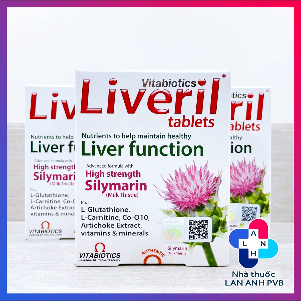 LIVERIL Tablets (Hàng nhập khẩu) Giải độc gan, tăng cường sức đề kháng ...