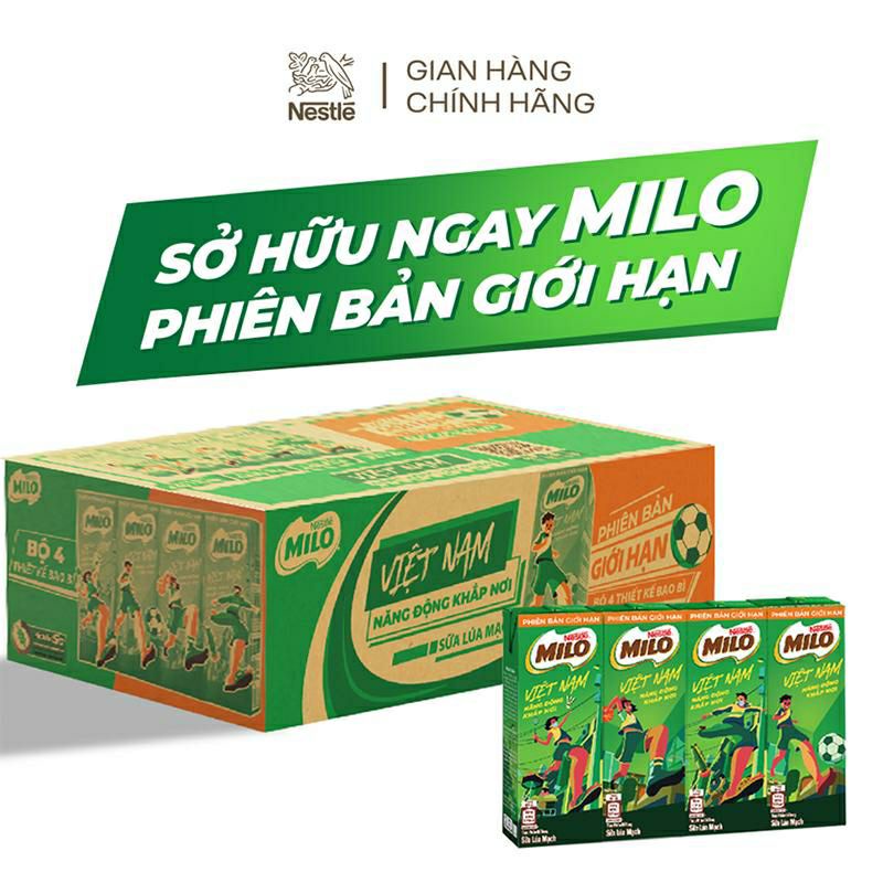 thùng 48 hộp sữa nước nestle milo 180ml | Shopee Việt Nam