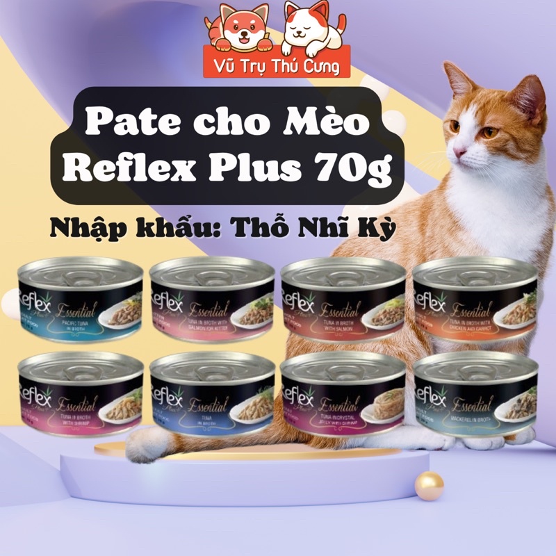 Pate Reflex Gà & Cá Ngừ Cho Mèo (Lon 70g) | Shopee Việt Nam
