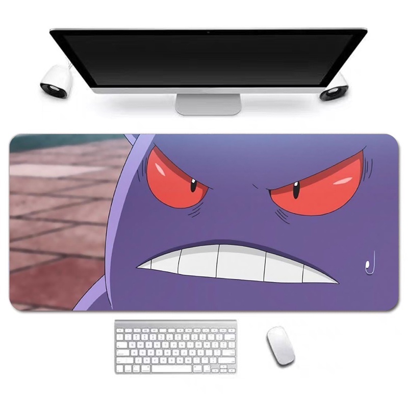 Gengar Exclusive Mouse Pad Pokemon Keyboard Pad Cool Personality Desk ...