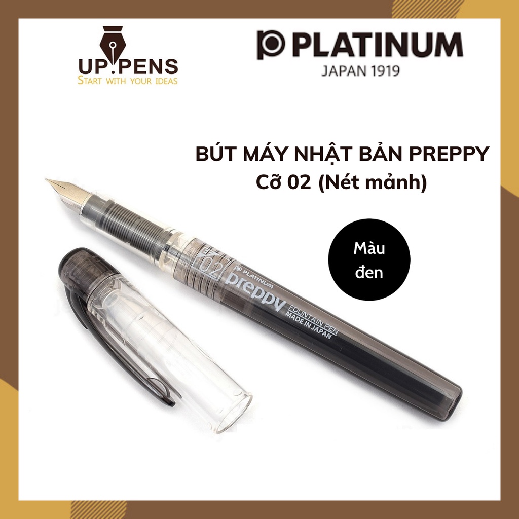 Bút máy Platinum Preppy - 02 Extra Fine Nib - Màu đen (Black) | Shopee ...