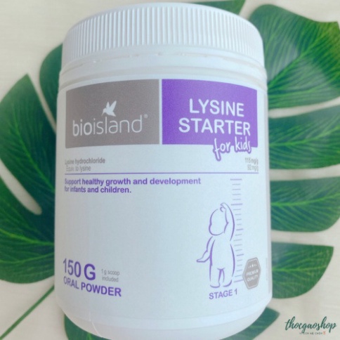 [Mẫu mới] Bột tăng chiều cao Bioisland Lysine starter for kids 150gr và ...