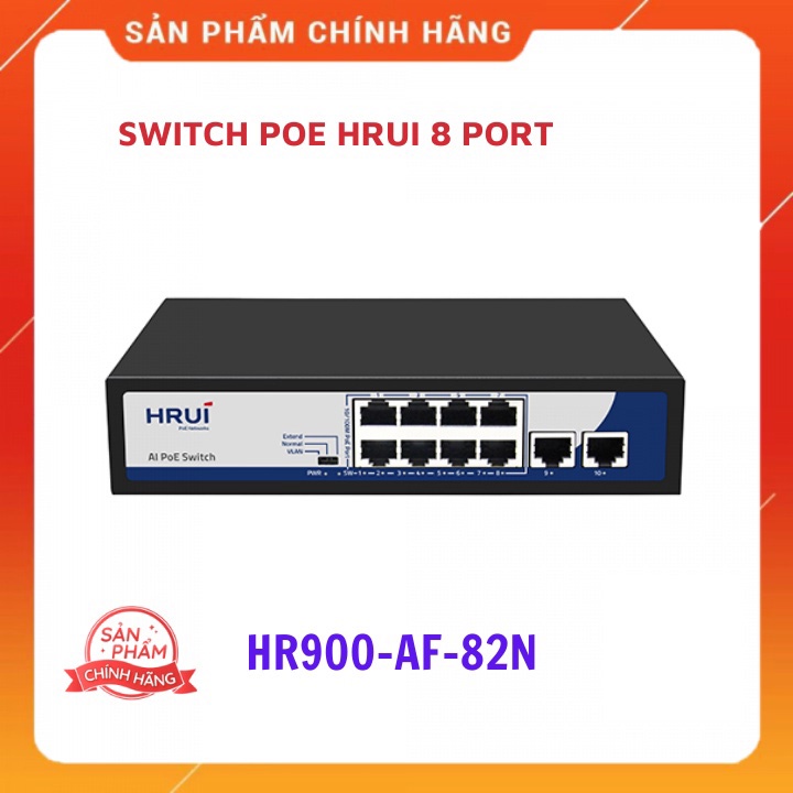 Switch chia mạng kèm POE 4 | 8 cổng (+ 2 cổng uplink) 10/100 Mbps ...
