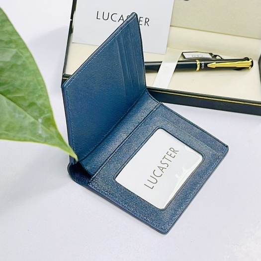 (khắc tên ) ví nam Luke da thật da safiano nhập khẩu lucaster LCA005 BH ...