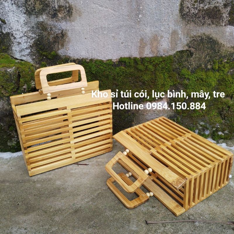 Mẫu hót túi tre cầm tay dáng vuông Mã A25 | Shopee Việt Nam