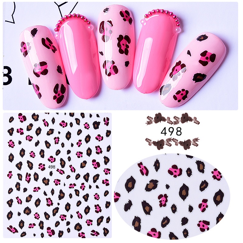 Sticker 3D | Da Beo Hồng | Hình Dán Móng CA-365 | Shopee Việt Nam