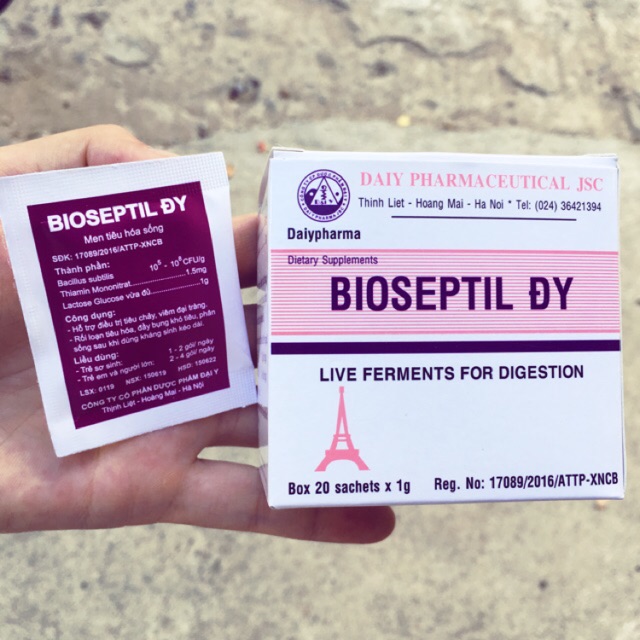 1 gói men sống Bioseptil ĐY chứa 1 tỷ lợi khuẩn Bacilus | Shopee Việt Nam